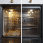 Eingebranntes Fett Backofen